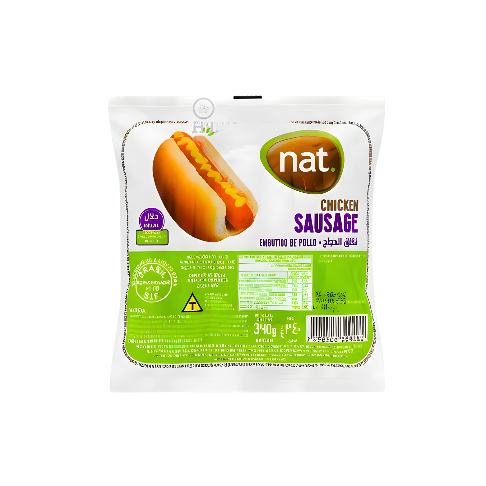 Nat Chicken Sausage 340g – Amin Halal Food